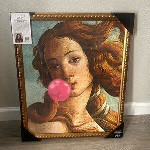 Art | Sapna Shah Venus Bubblegum Wall Art Print Bubbles Botticelli 2x24 ...
